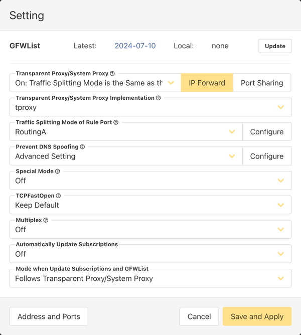 Установка v2rayA на OpenWrt для централизованного выборочного обхода блокировок
